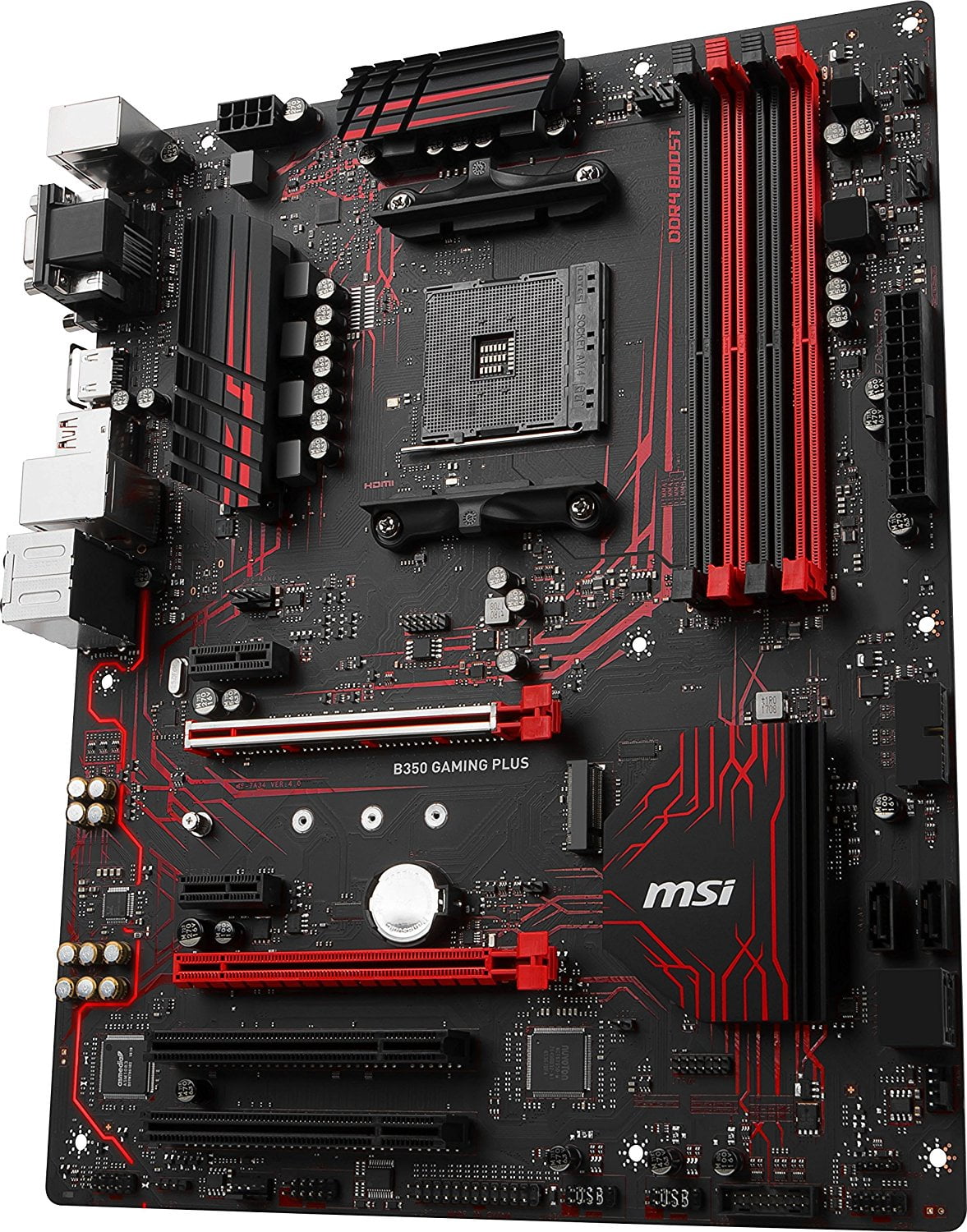 MSI B350 GAMING PLUS Desktop Motherboard - AMD Chipset - Socket AM4 ...