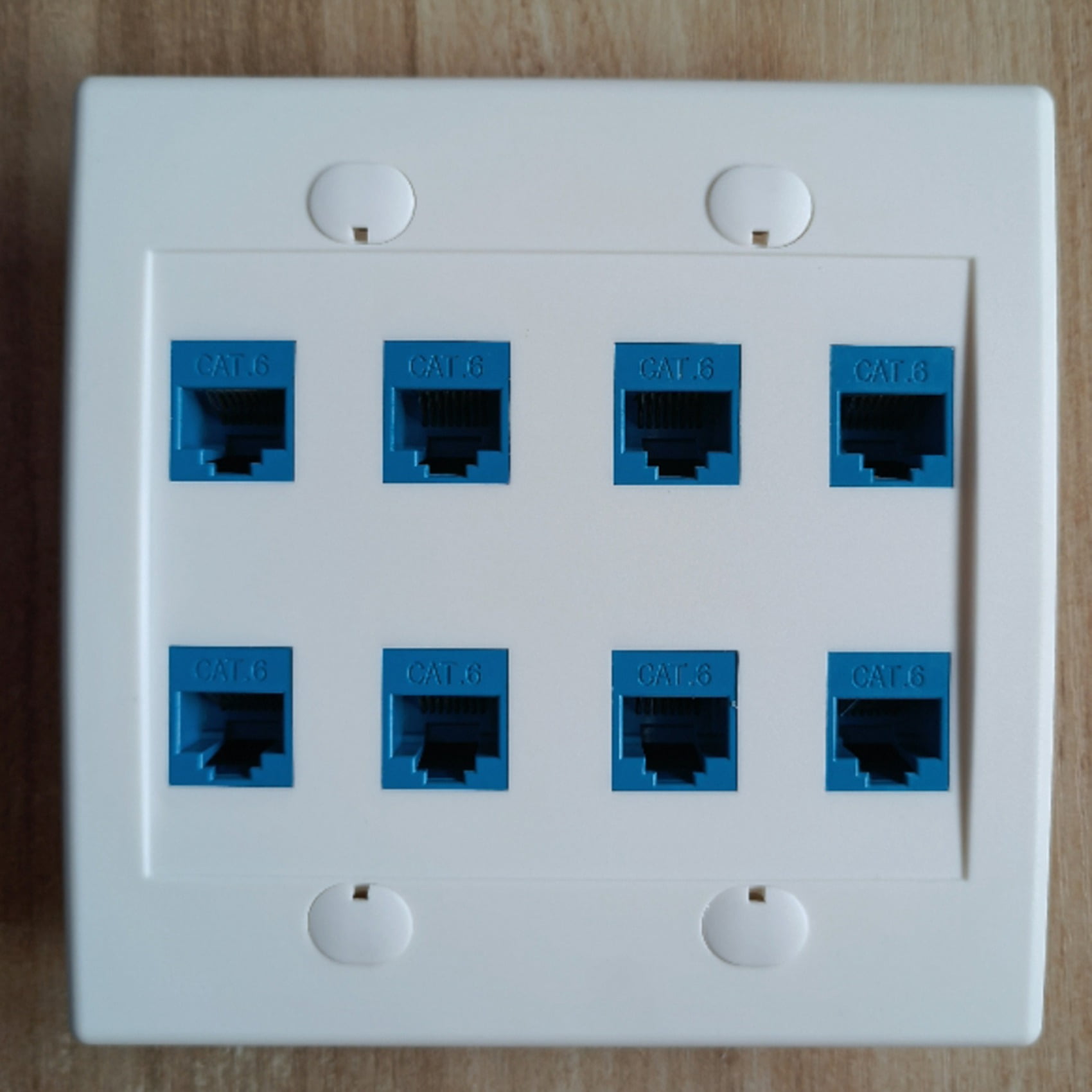 Click here for Unbranded Ethernet Wall Plate 8 Port - Double Gang... prices