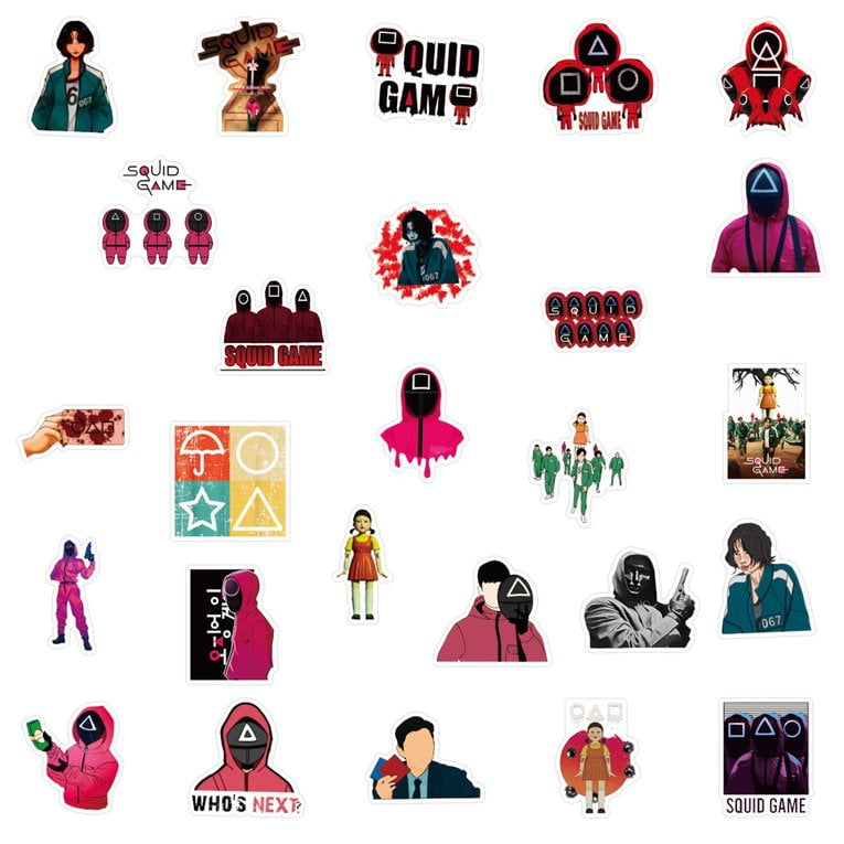 Stickers, Labels & Tags Squid Game Sticker Pack Squid Game Stickers ...