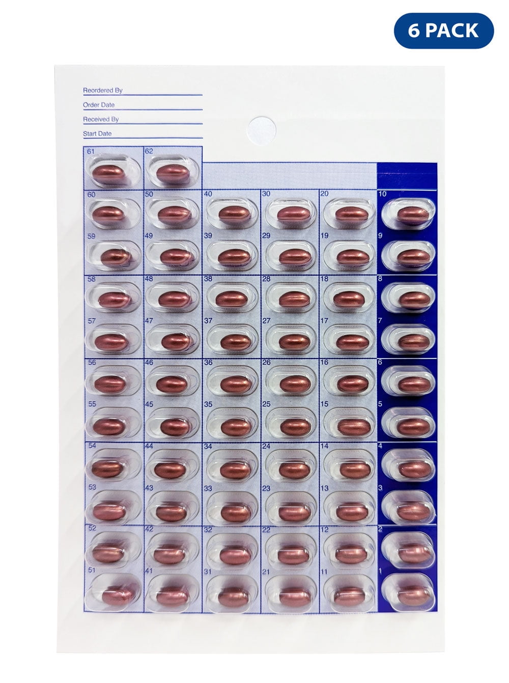 62 Day / 2 Month Pharmacy Pill Blister - 6 Pack - Walmart.com