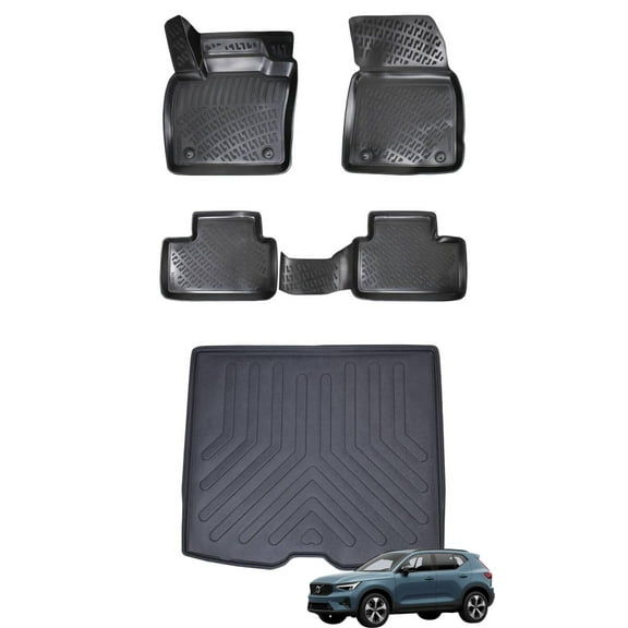 Car Floor Mats + Cargo Liner (Full SET) Compatible for Honda CR-V USA ...