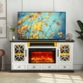 Holliwill 70" Fireplace TV Stand for TVs up to 80" with 30" Electric ...