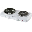 Cusimax Small Counter Stove, 1800W Dual Burner, Modern Stainless ...