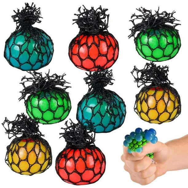 JuIShareE 175 Inch Mesh Stress Balls For Kids Pack Of 24 Squeeze juisharee-175-inch-mesh-stress-balls-for-kids-pack-of-24-squeeze