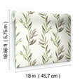 Free Shipping! Better Homes & Gardens Green Peel & Stick Wallpaper ...