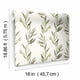 Better Homes & Gardens Green Peel & Stick Wallpaper, Scalata Branches ...