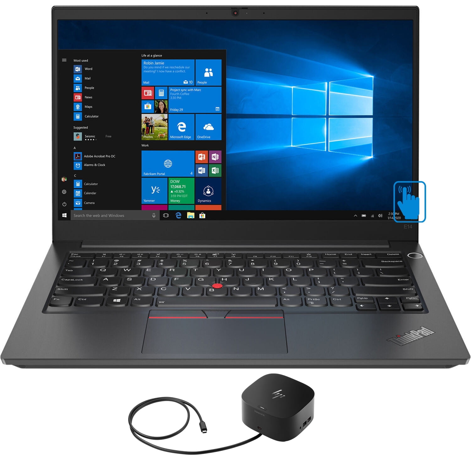Lenovo ThinkPad E14 Gen 2 Home/Business Laptop (Intel i5-1135G7 4-Core ...