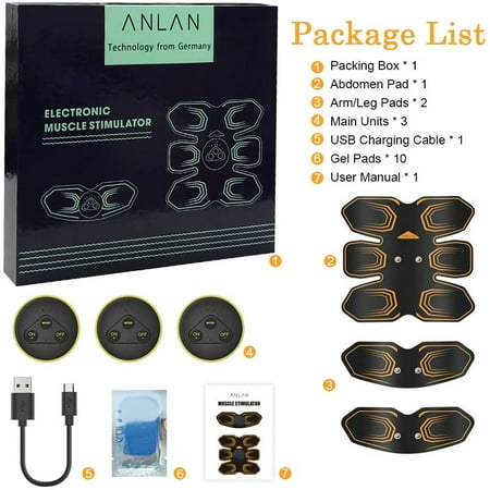 Anlan ems abdominal muscle toner store