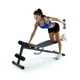 Weider XR 5.9 Adjustable Workout Bench with 4-Roll Leg Lockdown, 410 Lb ...