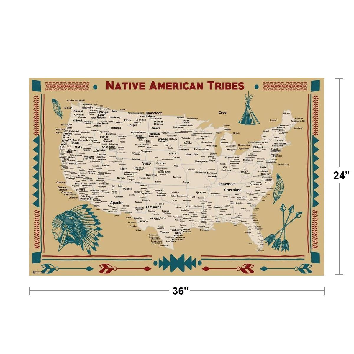 Crow Indian Tribe Map