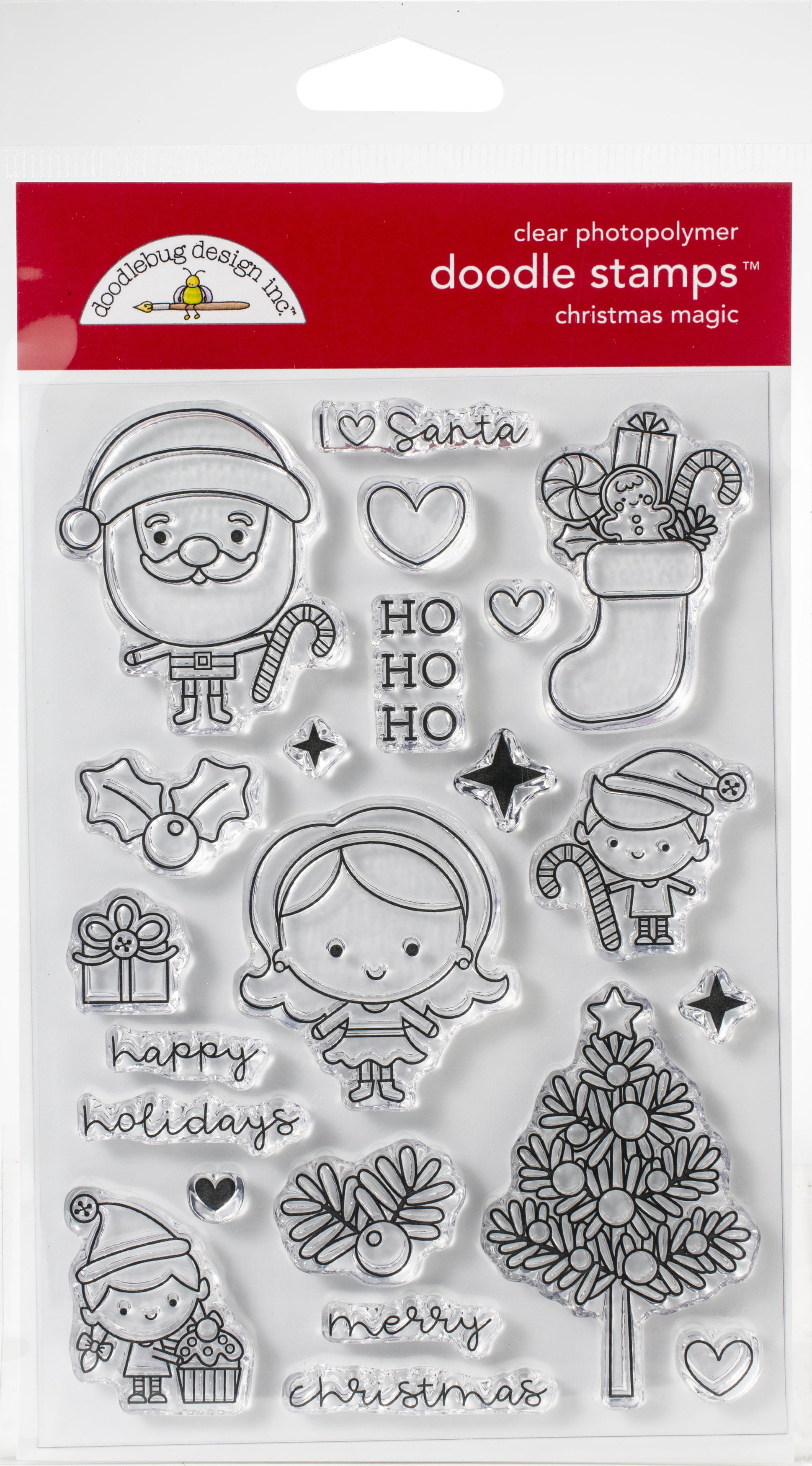 Doodlebug Clear Doodle Stamps-Christmas Magic - Walmart.com
