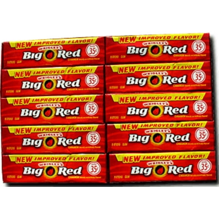 Wrigleys Big Red Chewing Gum, Cinnamon - 5 Sticks/Pack, 40 Pack ...