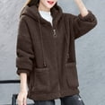 Full Zip Up Jackets with Pockets for Women Hoodie Outwear Drawstring ...