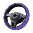Fotbe blue Skull purple flower1 for Steering Wheel Cover Universal 15 ...
