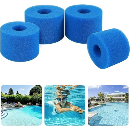 YDJKET Type A Filter Sponge, Set of 4 Pool Filters, Cartridge Sponge ...