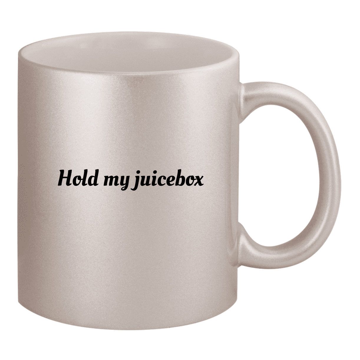 Hold My Juicebox - 11oz Ceramic Silver Coffee Mug - Walmart.com