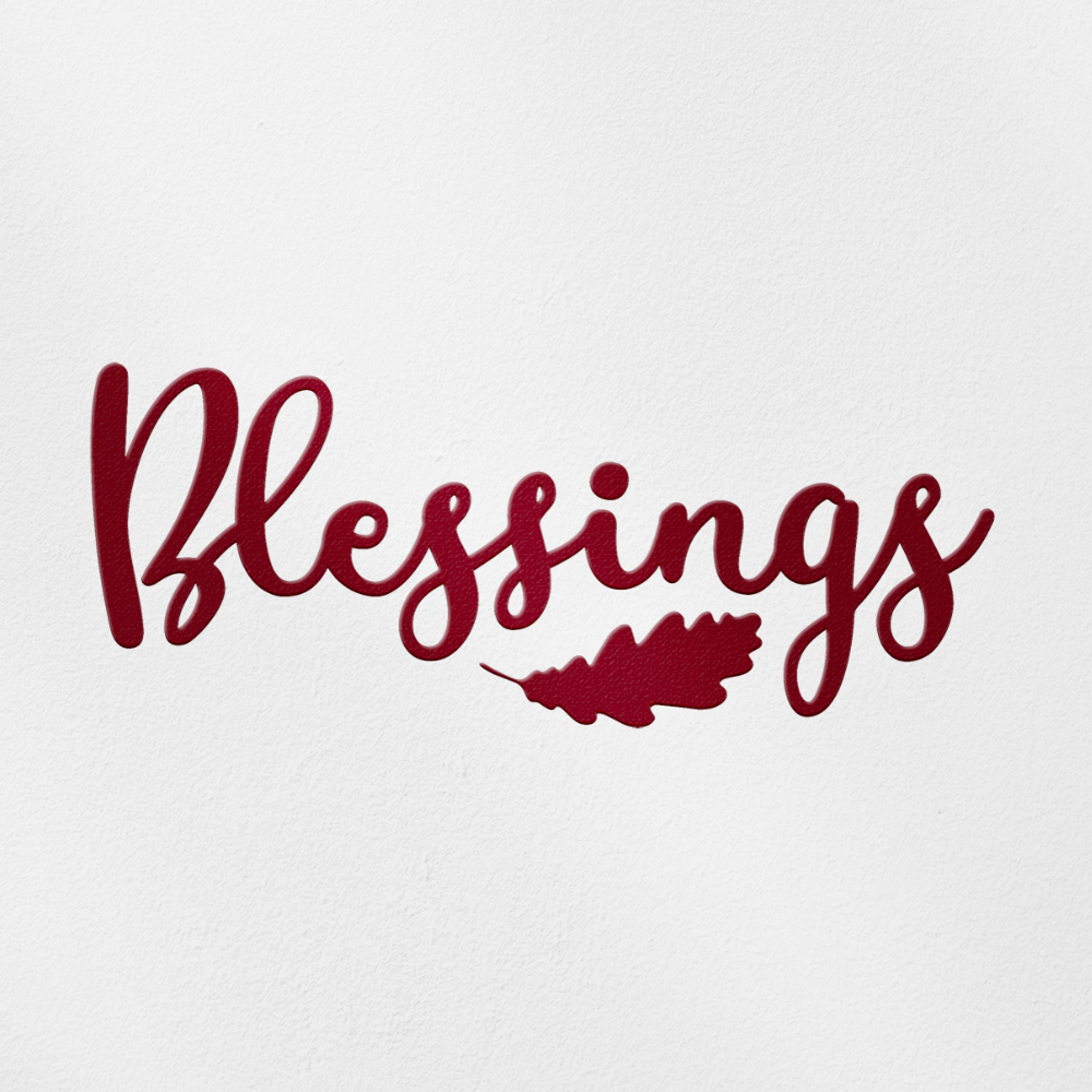 Transparent Decal Stickers Of Blessings (Burgundy) Premium Waterproof ...