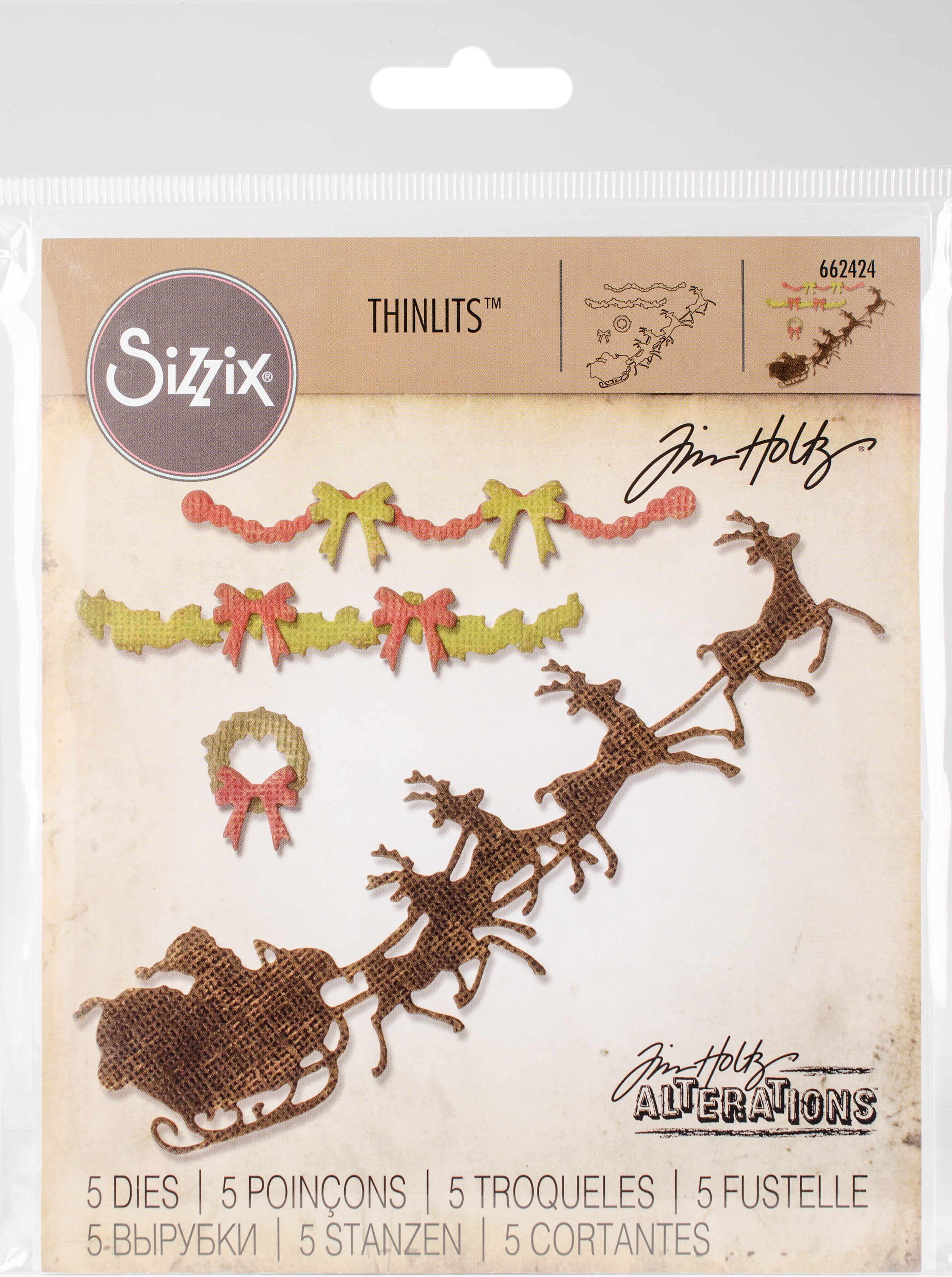 Sizzix Thinlits Dies By Tim Holtz 5/Pkg-Village Christmastime | Walmart Canada