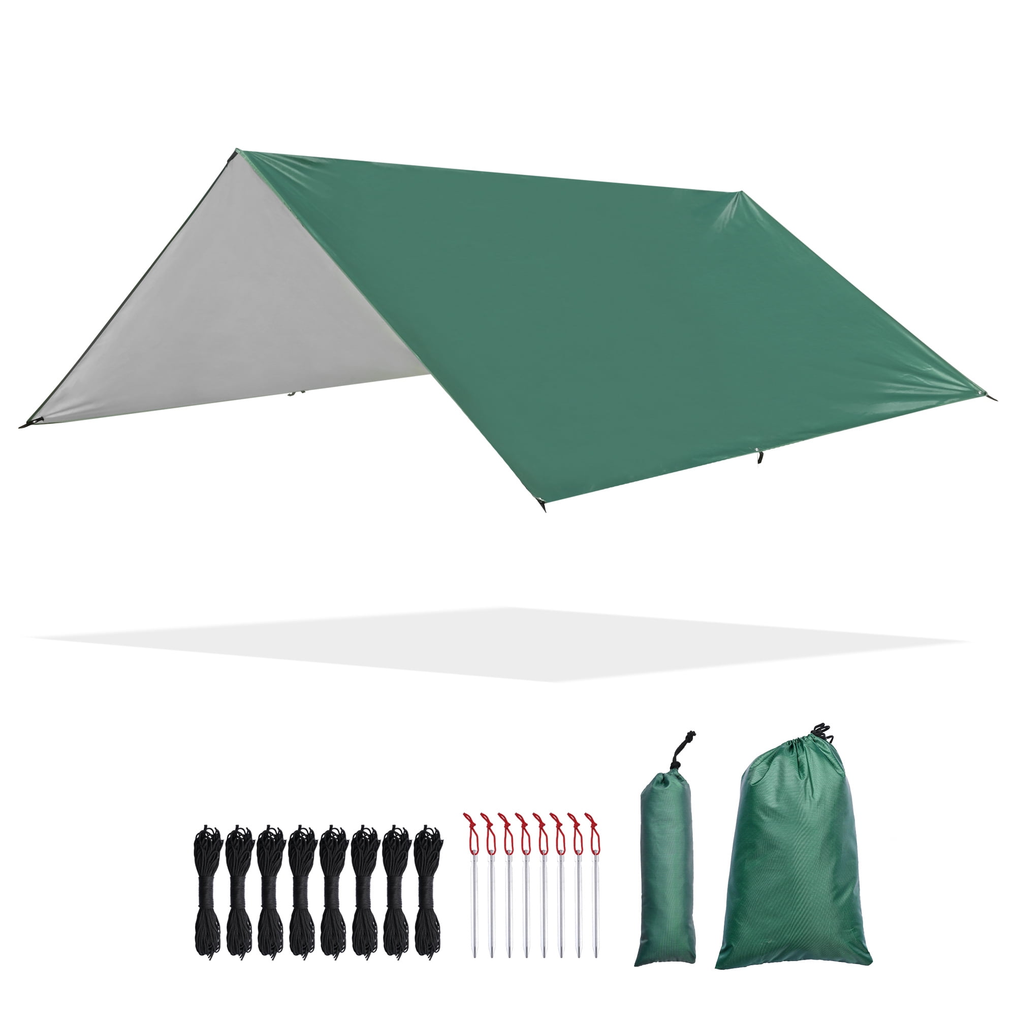 Yescom 10x10FT Camping Tent Tarp Hammock Rain Fly Waterproof Hiking ...