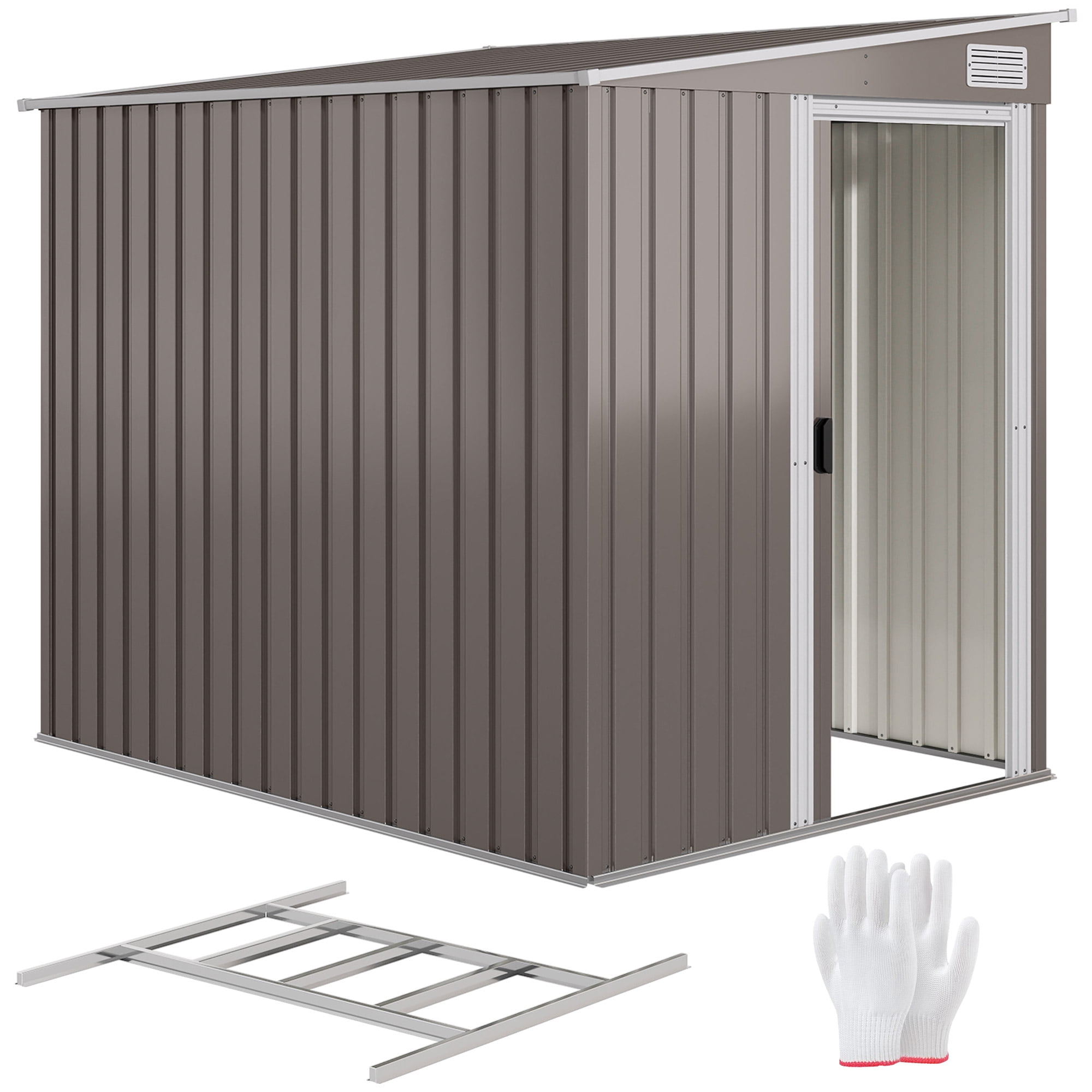 Click here for Outsunny 5 X 7ft Lean To Outdoor Storage Shed W/ F... prices
