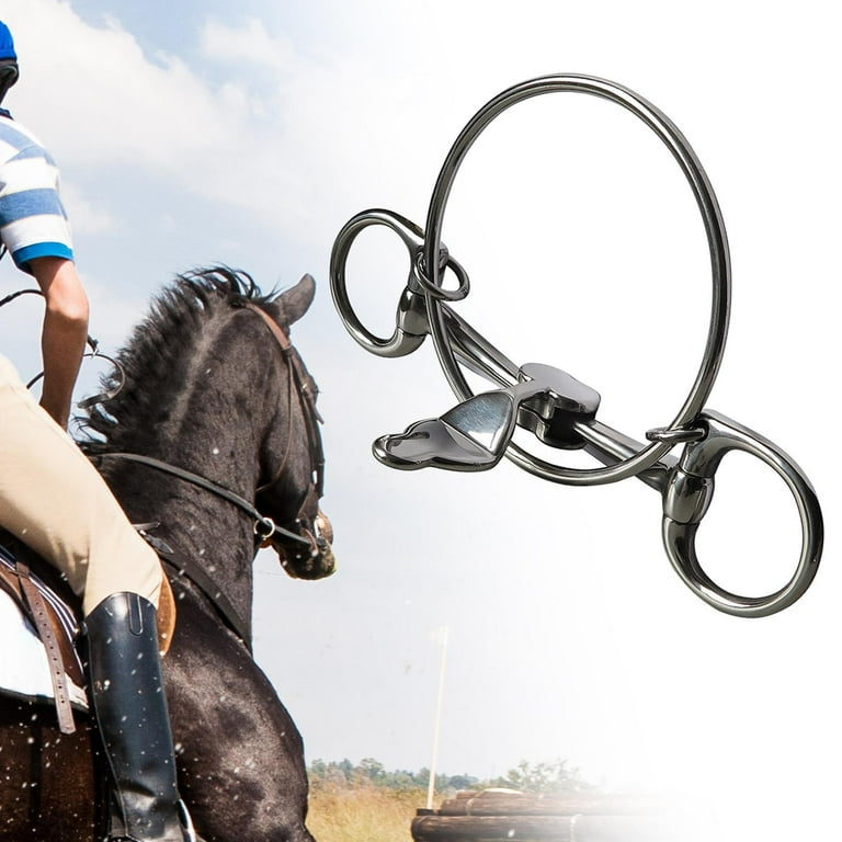 D Ring Snaffle Bit With Curb Chain