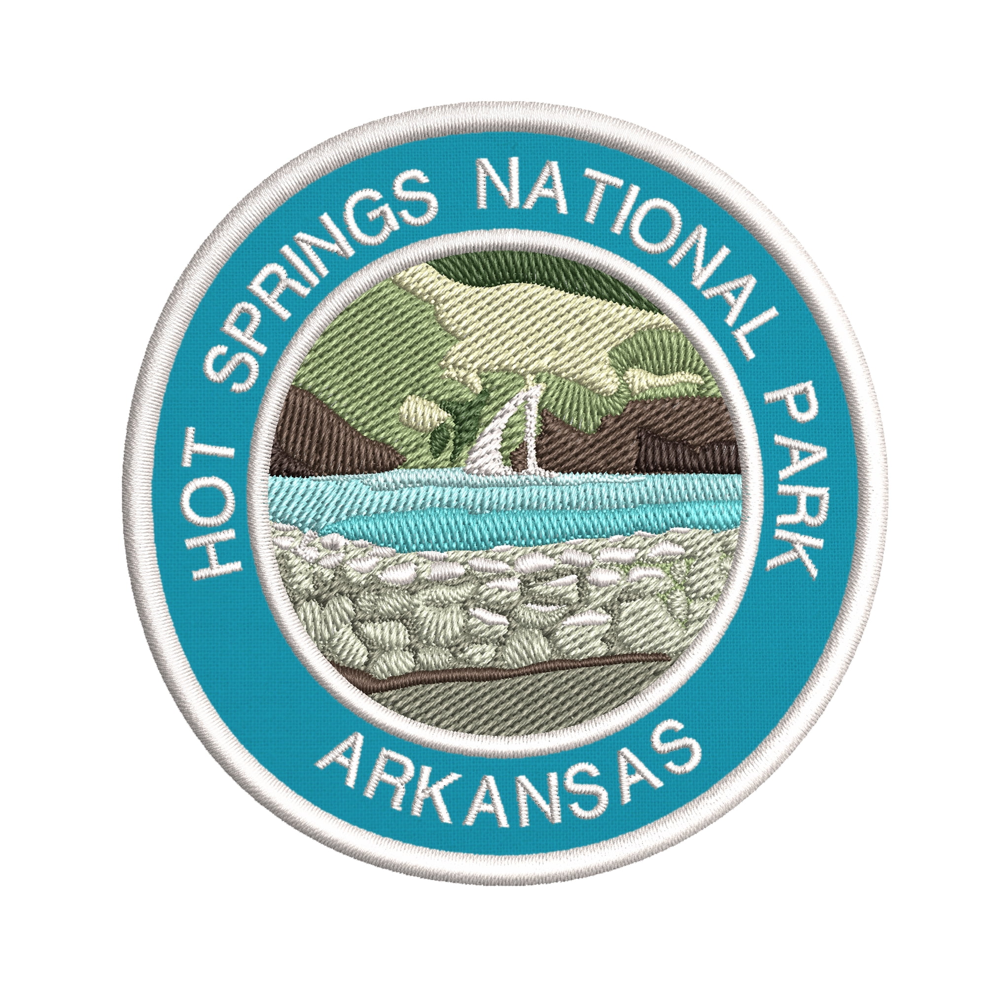 Hot Springs National Park, Arkansas Embroidered DIY Iron on or Sew-on ...