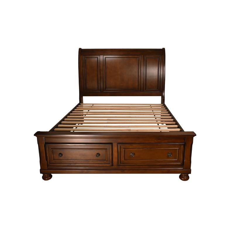 Galaxy Home Baltimore Transitional Deisgn Wood Platform King Bed with ...