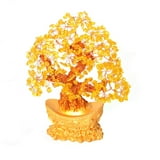 Feng Shui Citrine Money Wealth Tree Chinese Fortune Tree Crystal Tree ...
