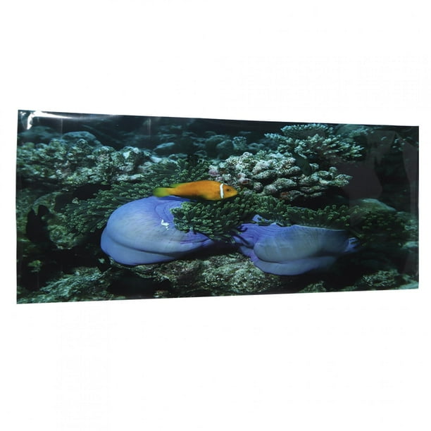 Aquarium Decoration,PVC Adhesive Seabed Yellow Aquarium Poster Aquarium ...