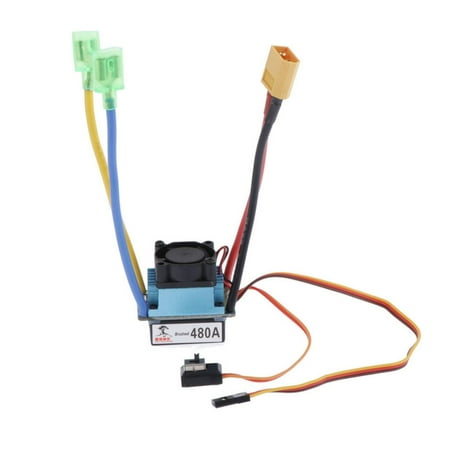 Brushed ESC 480A Electric Speed Controller for RC 540 550 775 Motor ...