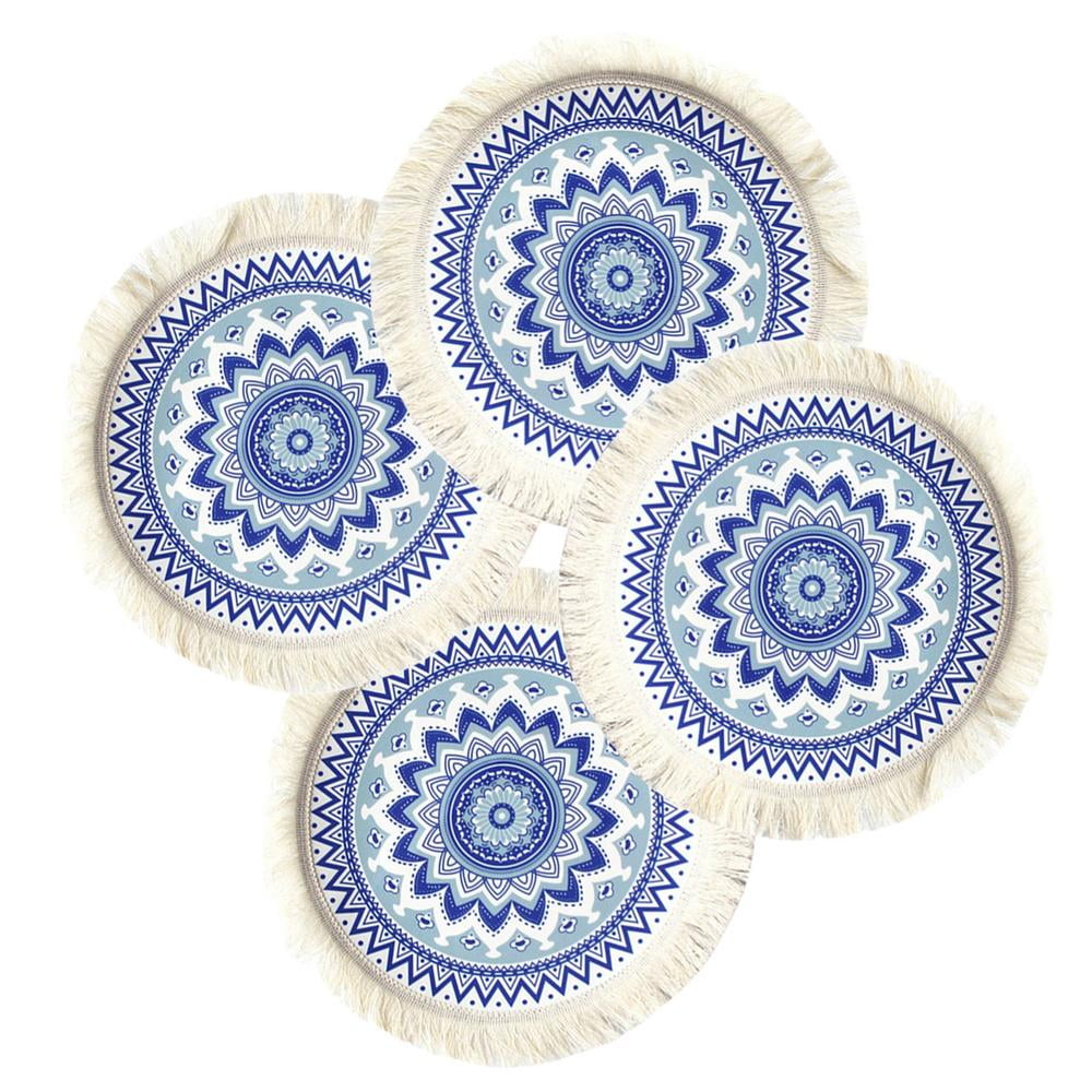 Tohuu Bohemian Table Mat Cotton Woven Heat-Resistant Washable with ...