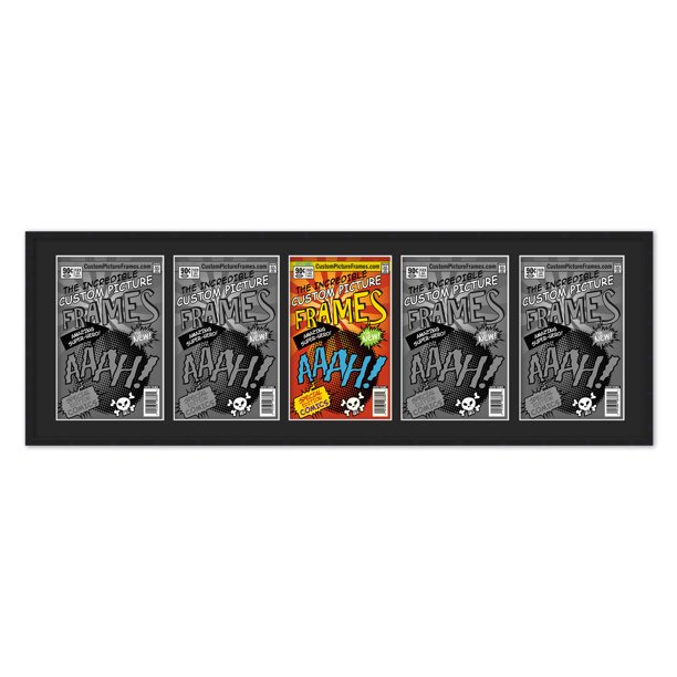 5 Comic Book Frame Black Collage Comic Book Frame with Black Mat to ...