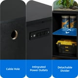 Dextrus 55-75 Gallon Fish Tank Stand with Electrical Sockets & RGB ...