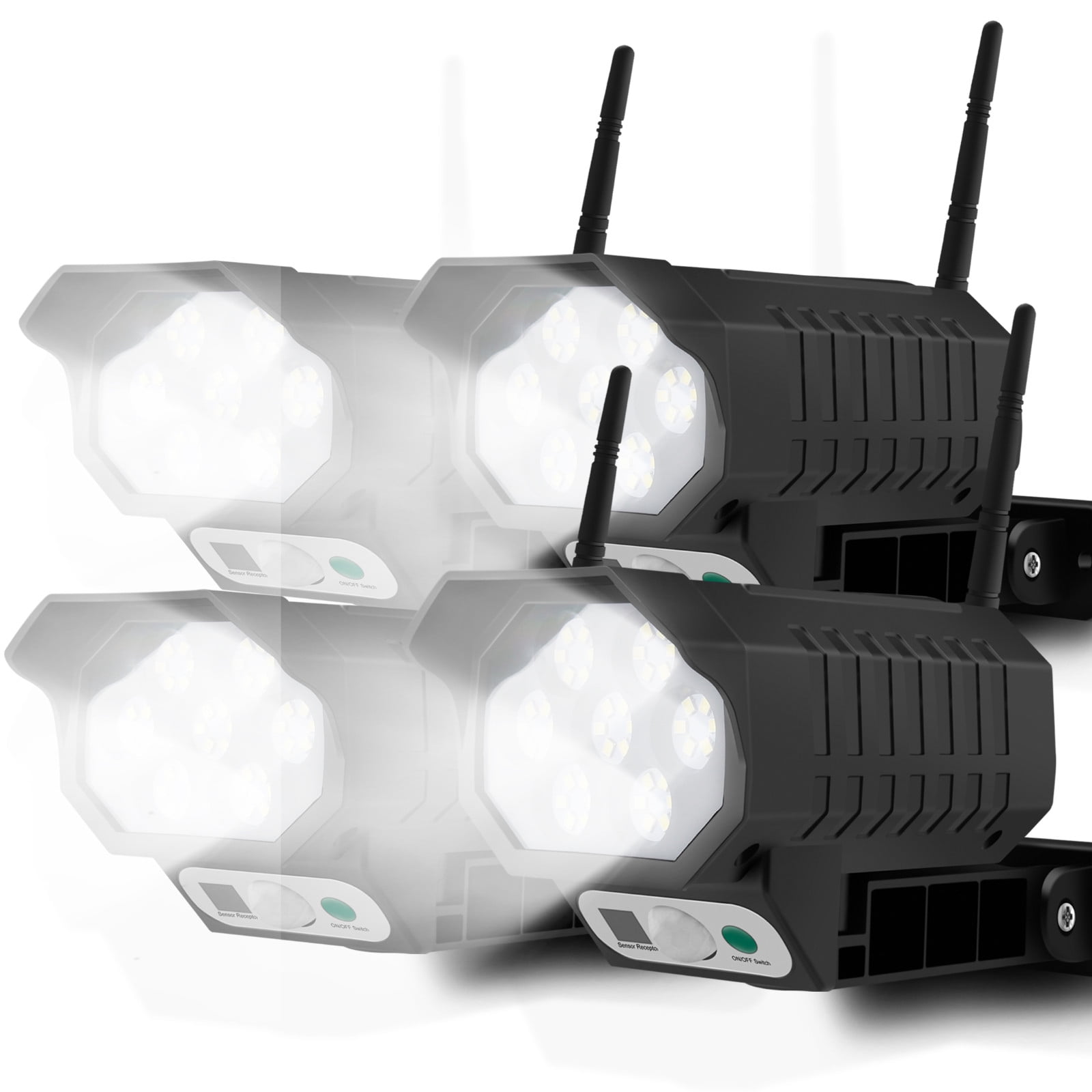 Innens Solar Street Lights Outdoor Motion Sensor 3 Modes Lamps with ...