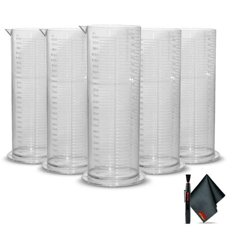 5-Pack Paterson 42 Oz Graduate (1200 Ml) PTP305 with 6Ave Cleaning Kit ...