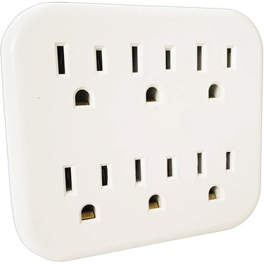 GoGreen Power 6-Outlet Wall Tap, Tan, 16000TT - Walmart.com