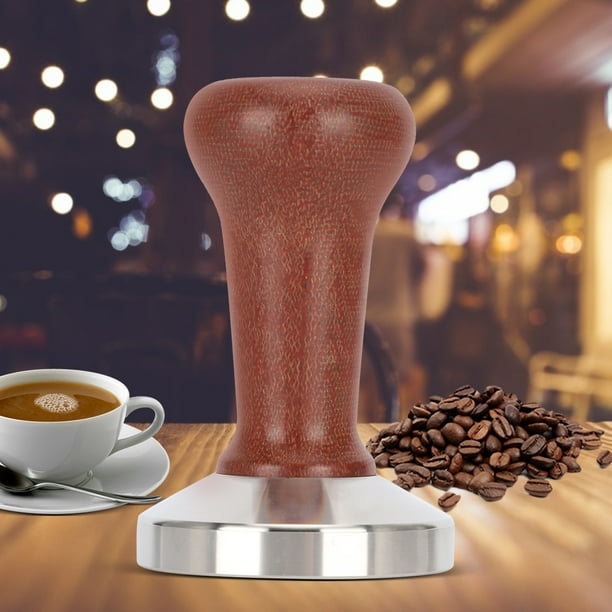Coffee Press Tool, Coffee Tamper, Stainless Steel Wood Handle Powder ...