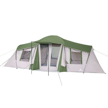 Ozark Trail 20' x 18' 12-Person 3-Room Instant Cabin Tent with Screen Room, 56.5 lbs - Walmart.com