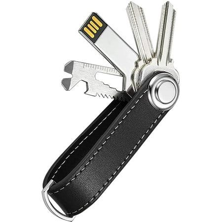 Key Organiser Compact Key Holder Leather Keychain, Hand-Crafted Smart ...