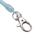 5X Lobster Hook Blue Spring Stretchy Coil Keyring Keychain Strap Rope ...