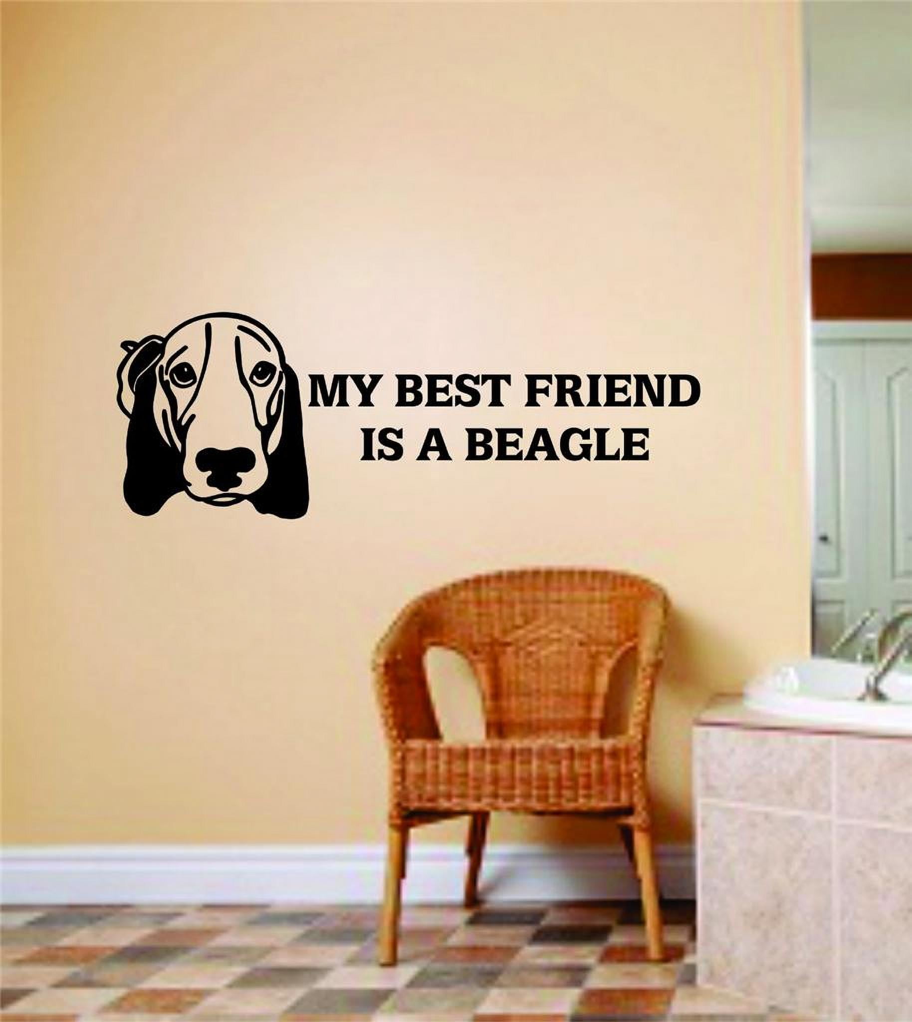 Design With Vinyl My Best Friend Is A Beagle Artwork dog Dog Doggie ...