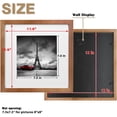 12x12 Picture Frame, Made of Solid Wood with Plexiglass, for Tabletop ...