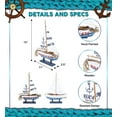 Ocean Blue Sailboat Decor - Confetti for party supply stores - Walmart ...