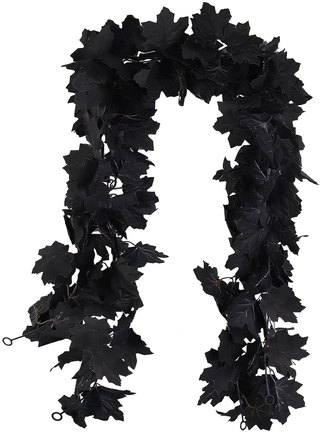 RECUTMS Fall Decor Black Garland, Black Decorations Halloween Garland ...
