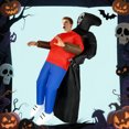 Inflatable Grim Reaper "Carry Me" Costume - Hilarious Halloween & Party ...