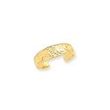 Solid 14k Yellow Gold Footprints Toe Ring (5mm) - Walmart.com
