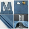Denim Cross Back Apron for Adults, Adjustable Straps with Large Pocket ...