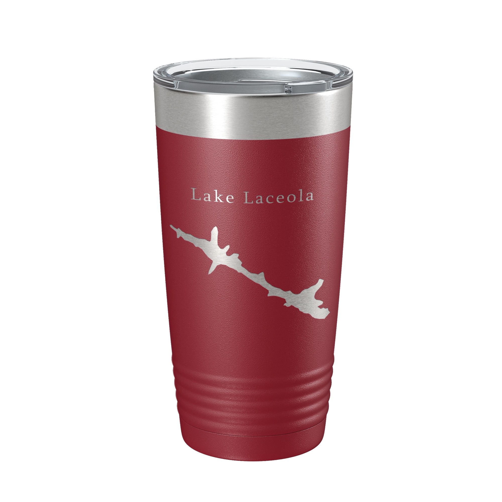 Lake Laceola Map Tumbler Travel Mug Insulated Laser Engraved Coffee Cup ...