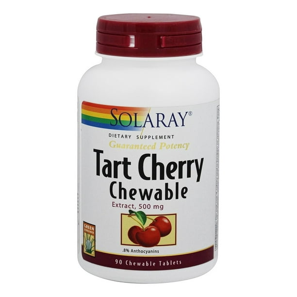 Solaray - Tart Cherry Extract 500 mg. - 90 Chewable Tablets - Walmart ...