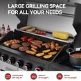 Royal Gourmet GE6001S 6-Burner Gas Grill with Side Burner，Cabinet Style ...